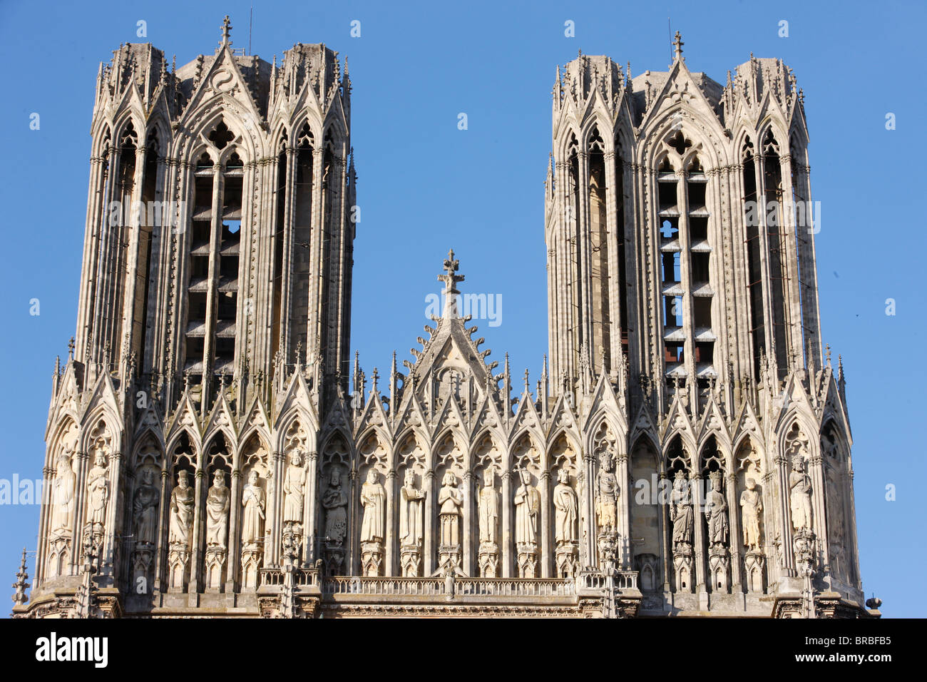 Reims cathedral kings gallery hi-res stock photography and images - Alamy