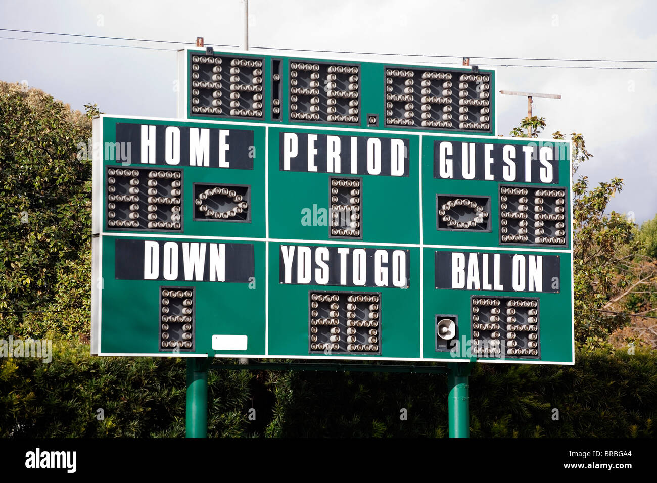 Scoreboard at a US College stadium Stock Photo - Alamy