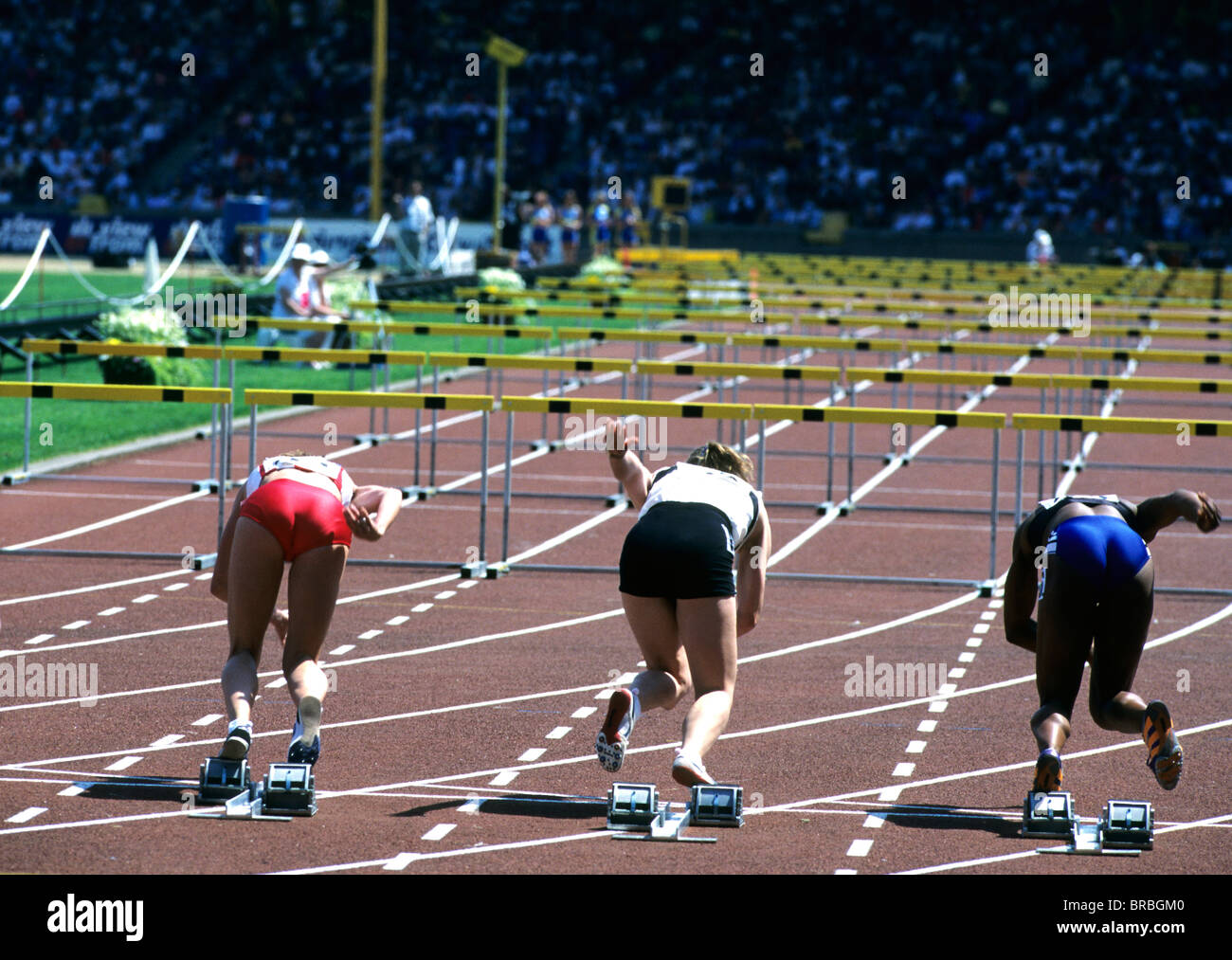 100 meters hurdles hi-res stock photography and images - Alamy