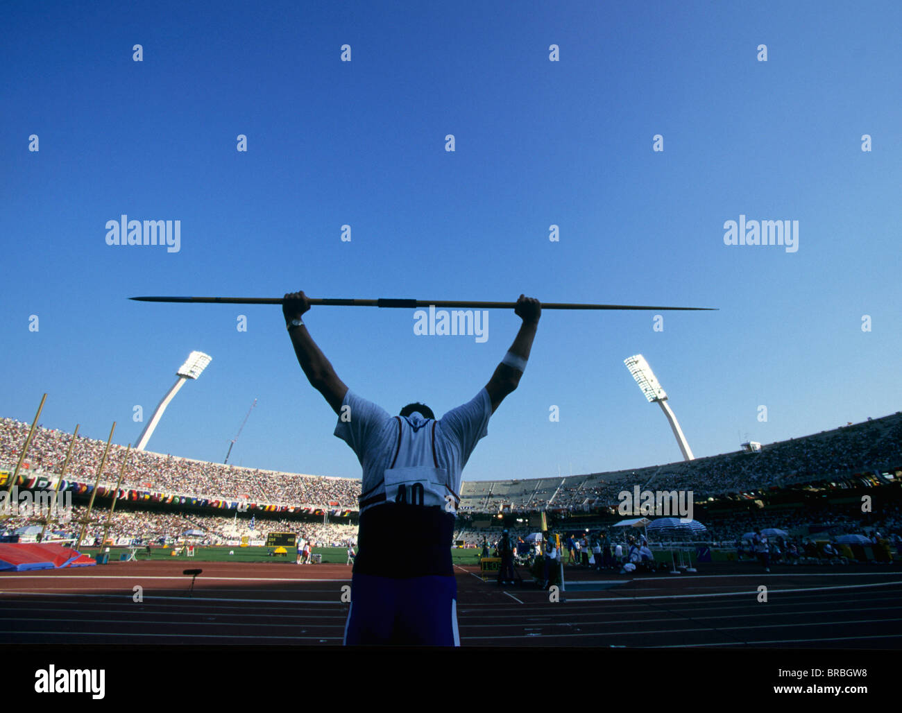 Javelin throw crowd hi-res stock photography and images - Alamy
