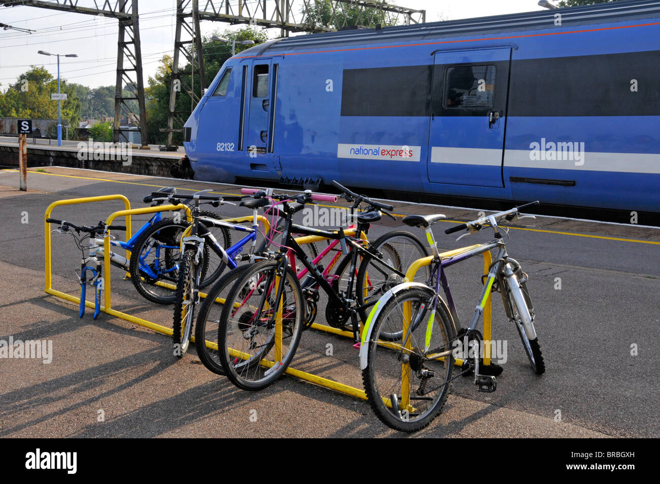 Train bikes bicycles hi-res stock photography and images - Alamy