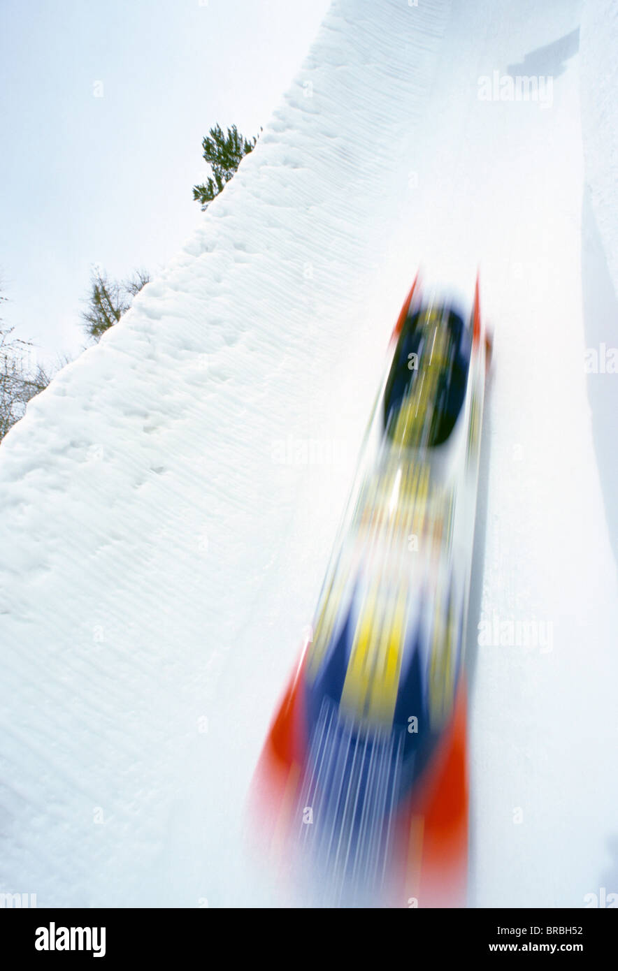 Bobsled in action Stock Photo - Alamy