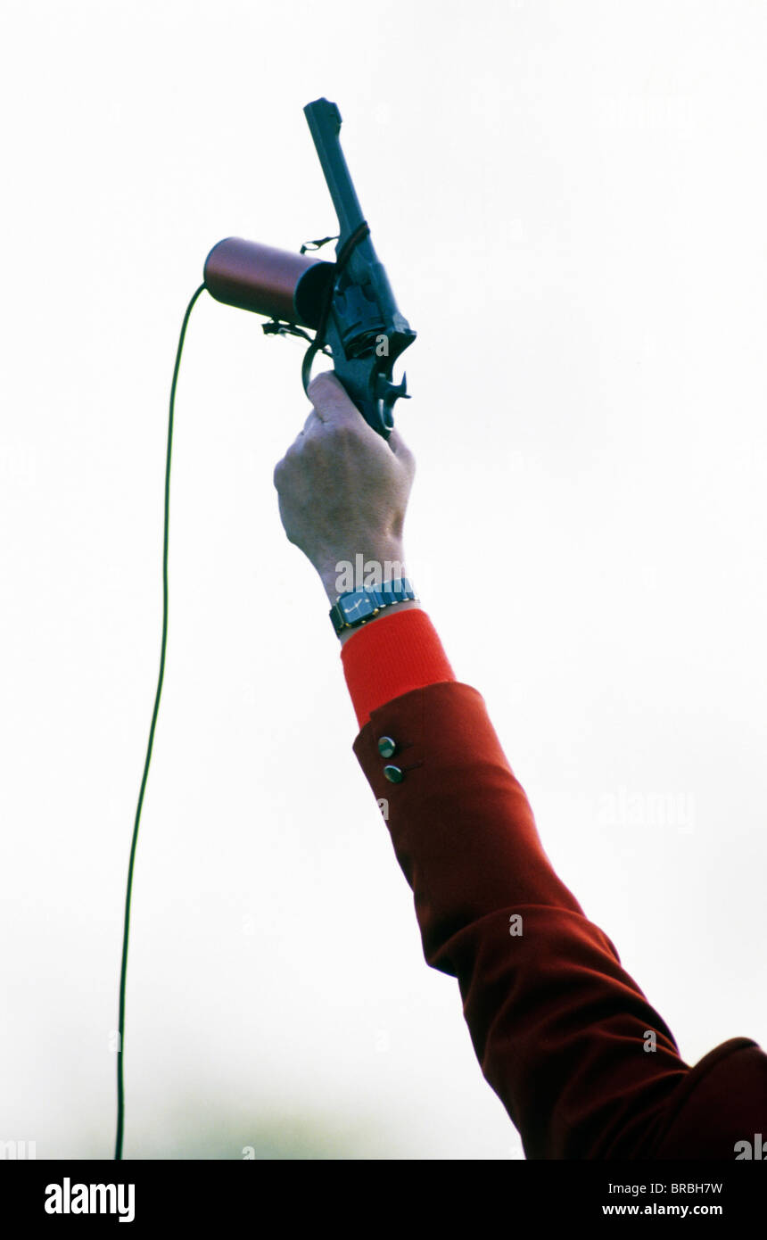 Raised gun hi-res stock photography and images - Alamy