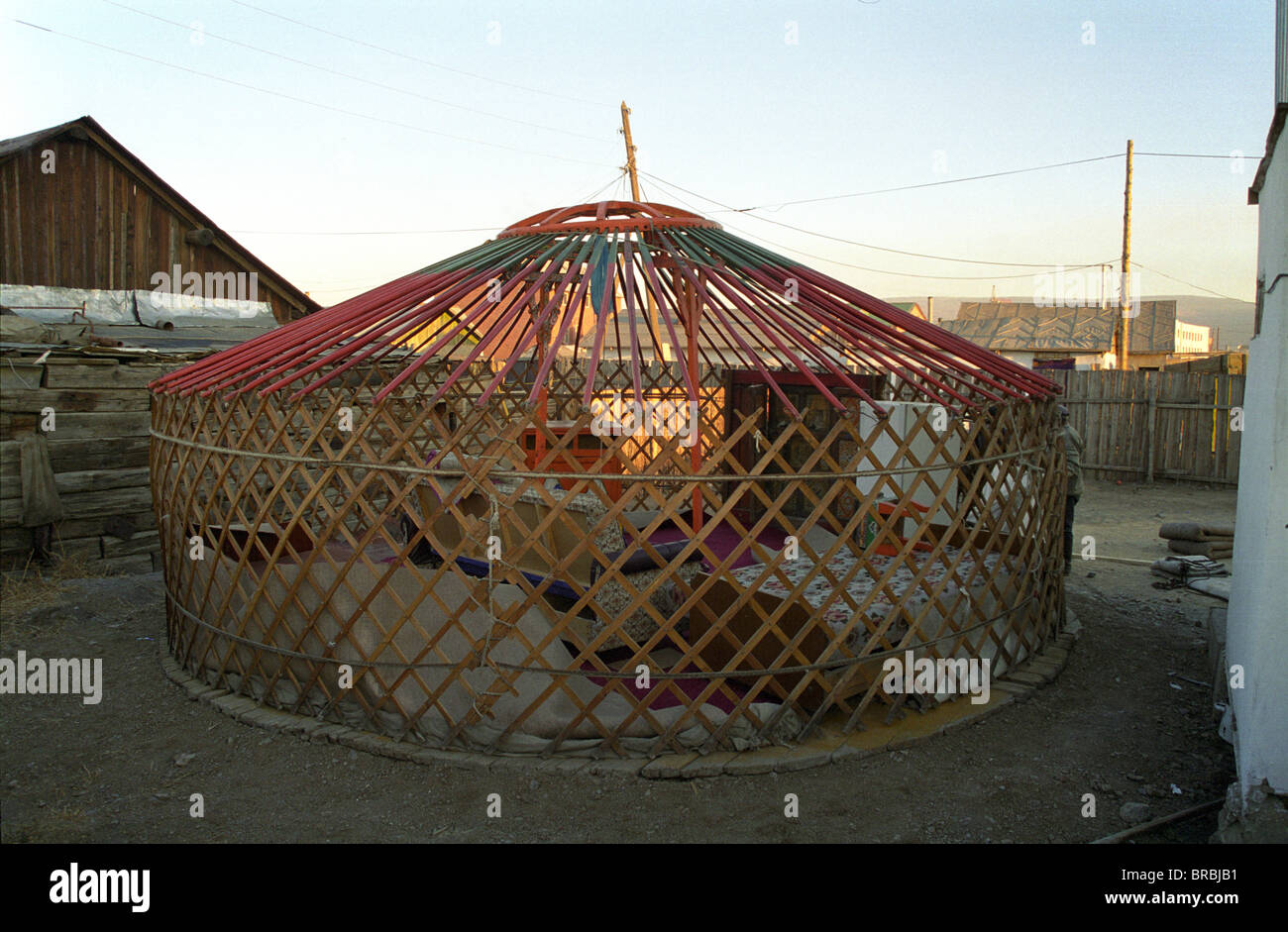 Yurt in Ulaan Baatar Mongolia Stock Photo - Alamy