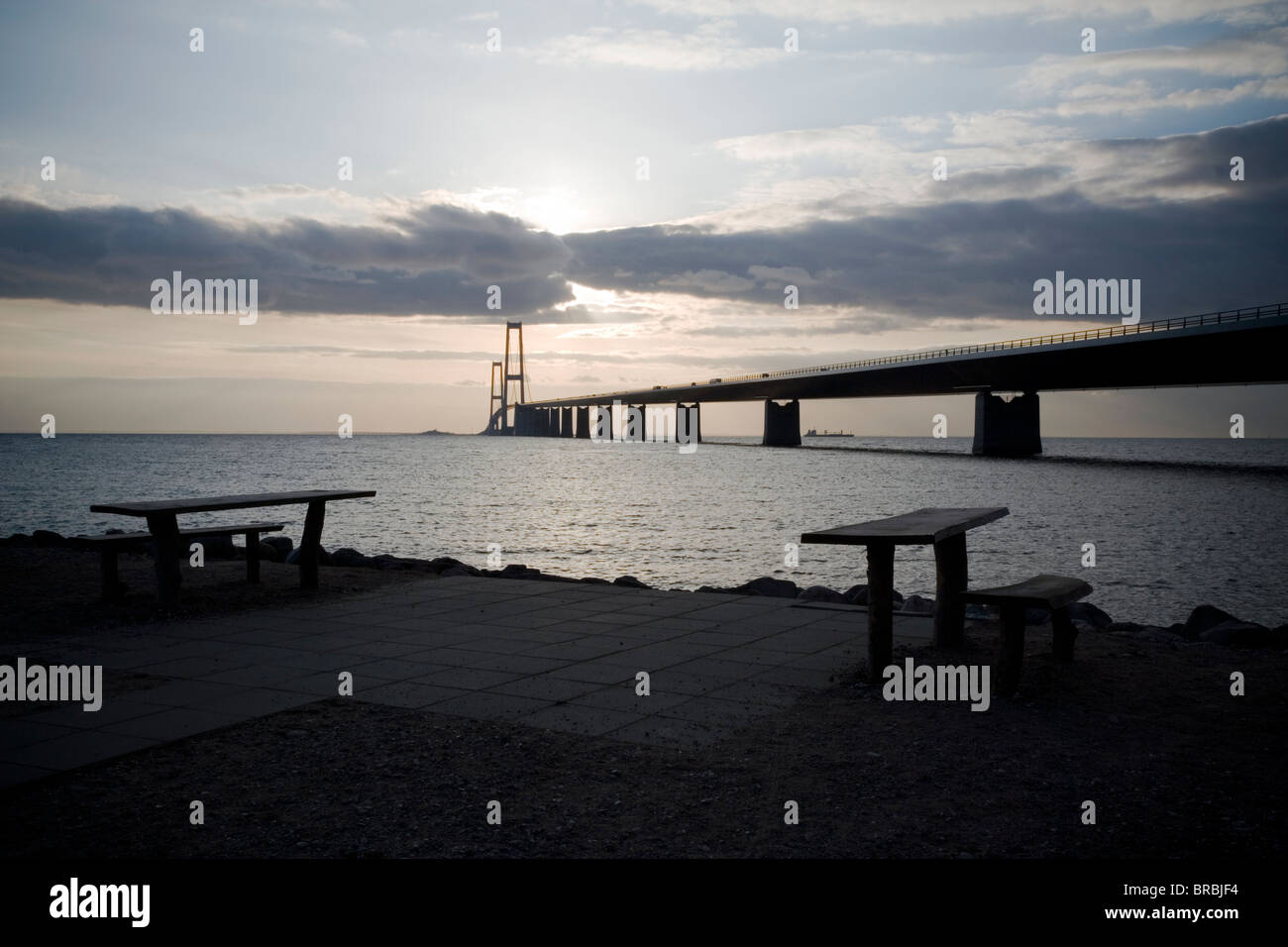 The Great Belt Bridge, Korsor, Denmark Stock Photo - Alamy