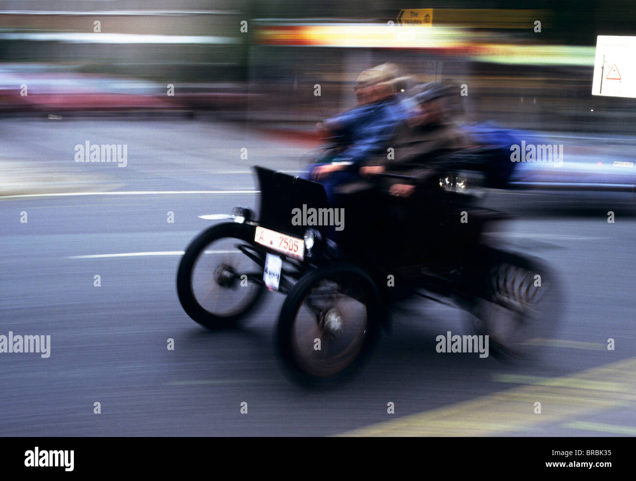 Driving through streets old car hi-res stock photography and images - Alamy