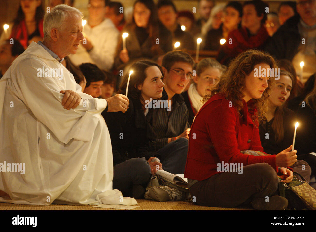 Taize praying hi-res stock photography and images - Alamy
