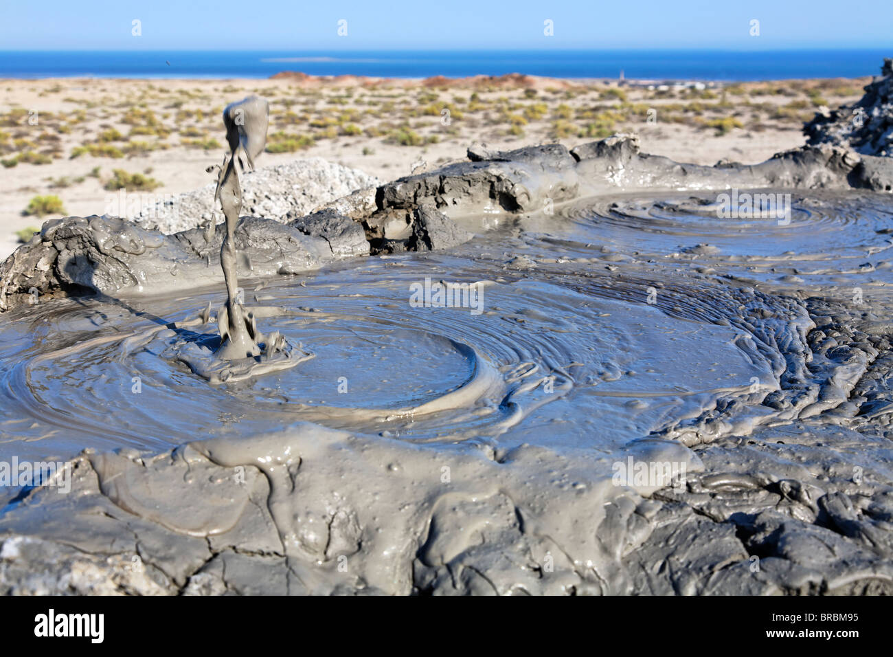 Mud volcano erupting mud hi-res stock photography and images - Alamy
