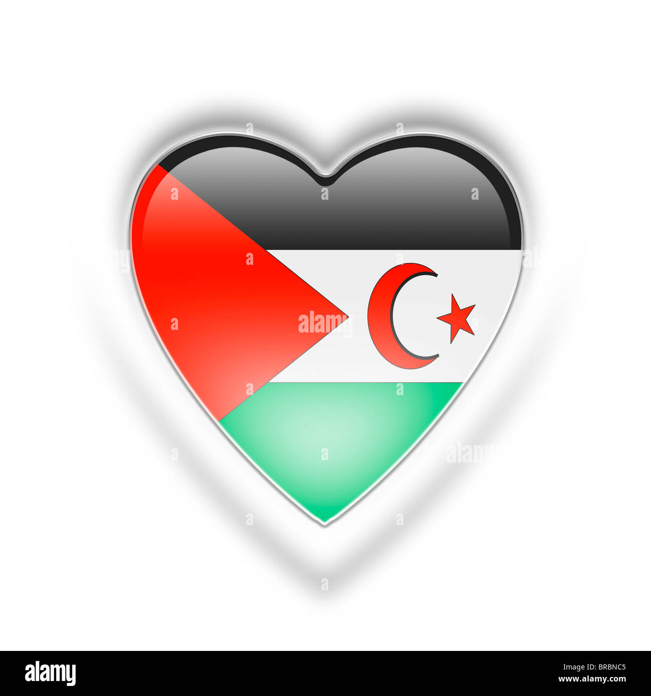 Western Sahara flag Stock Photo - Alamy