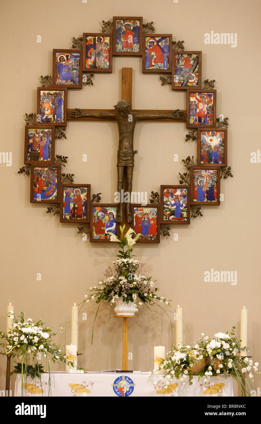 Catholic church altar in Palestine, Beit Jala, Palestine National ...