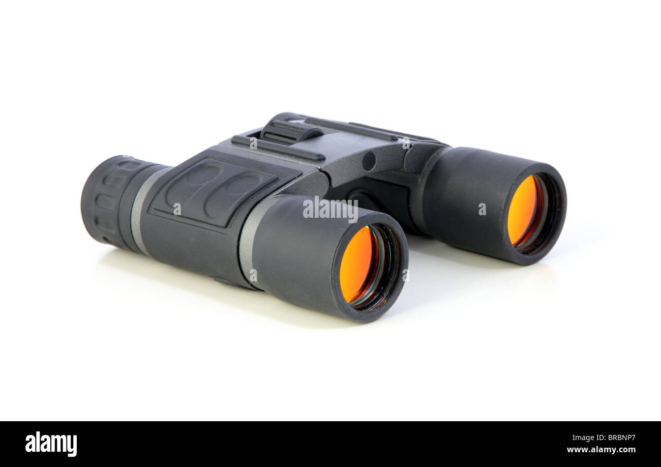 A standard spyglass. All isolated on white background Stock Photo - Alamy