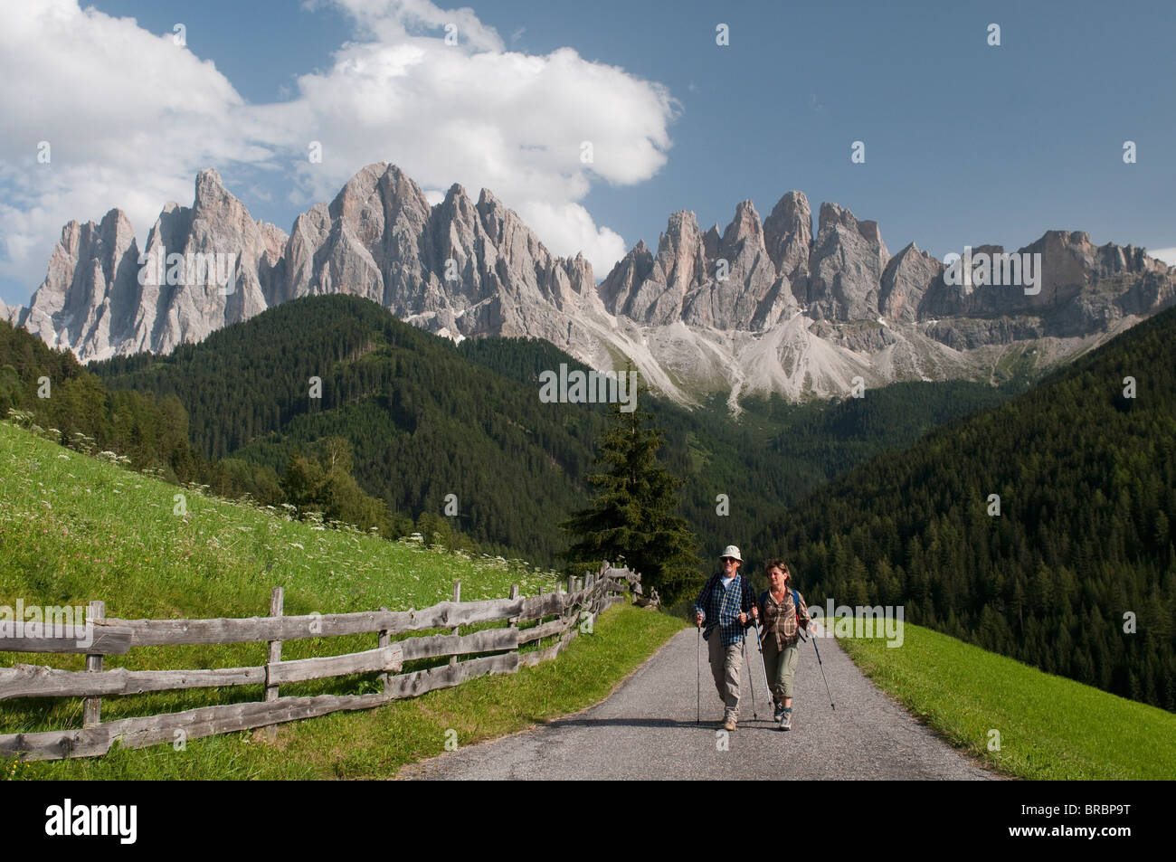Odle Group, Funes Valley (Villnoss), Dolomites, Trentino Alto Adige ...