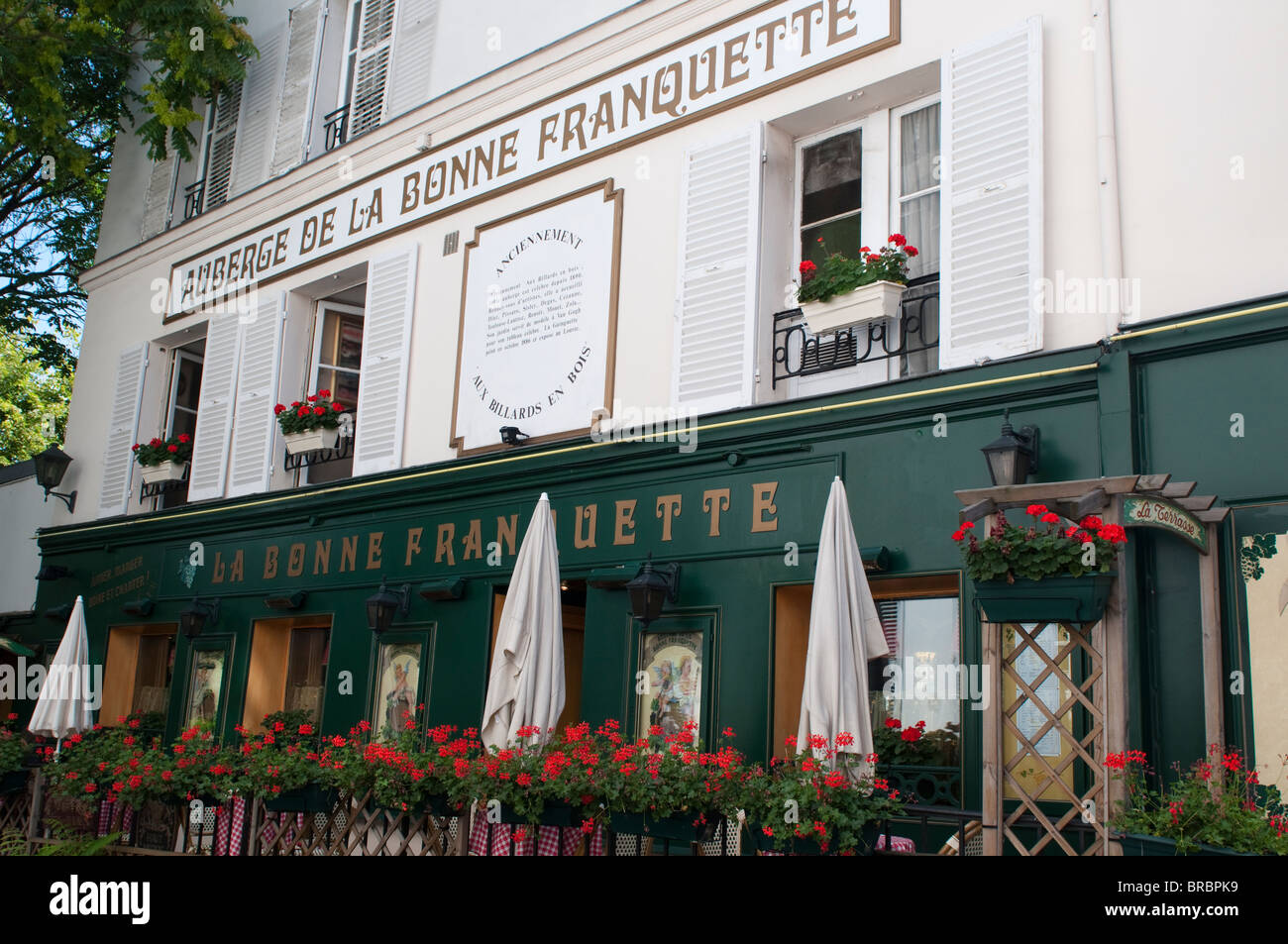 Restaurant, Montmartre, Paris, France Stock Photo - Alamy