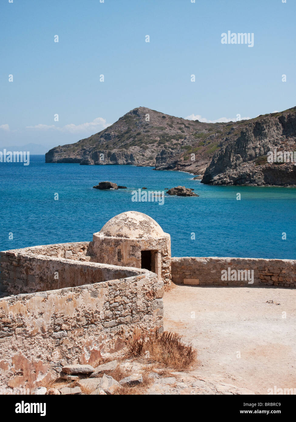 Spinalonga, Crete, Mediterranean Sea Stock Photo - Alamy