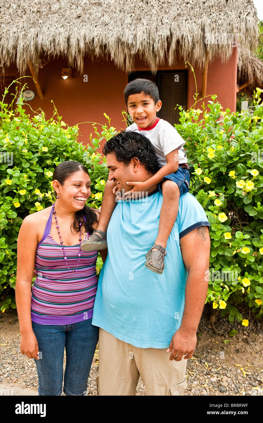 portrait of young mexican family Stock Photo - Alamy