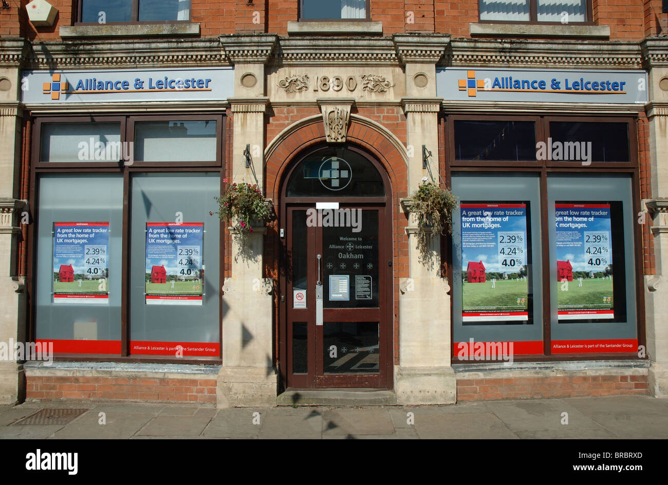 Alliance & Leicester, now Santander, Oakham, Rutland, England, UK Stock ...