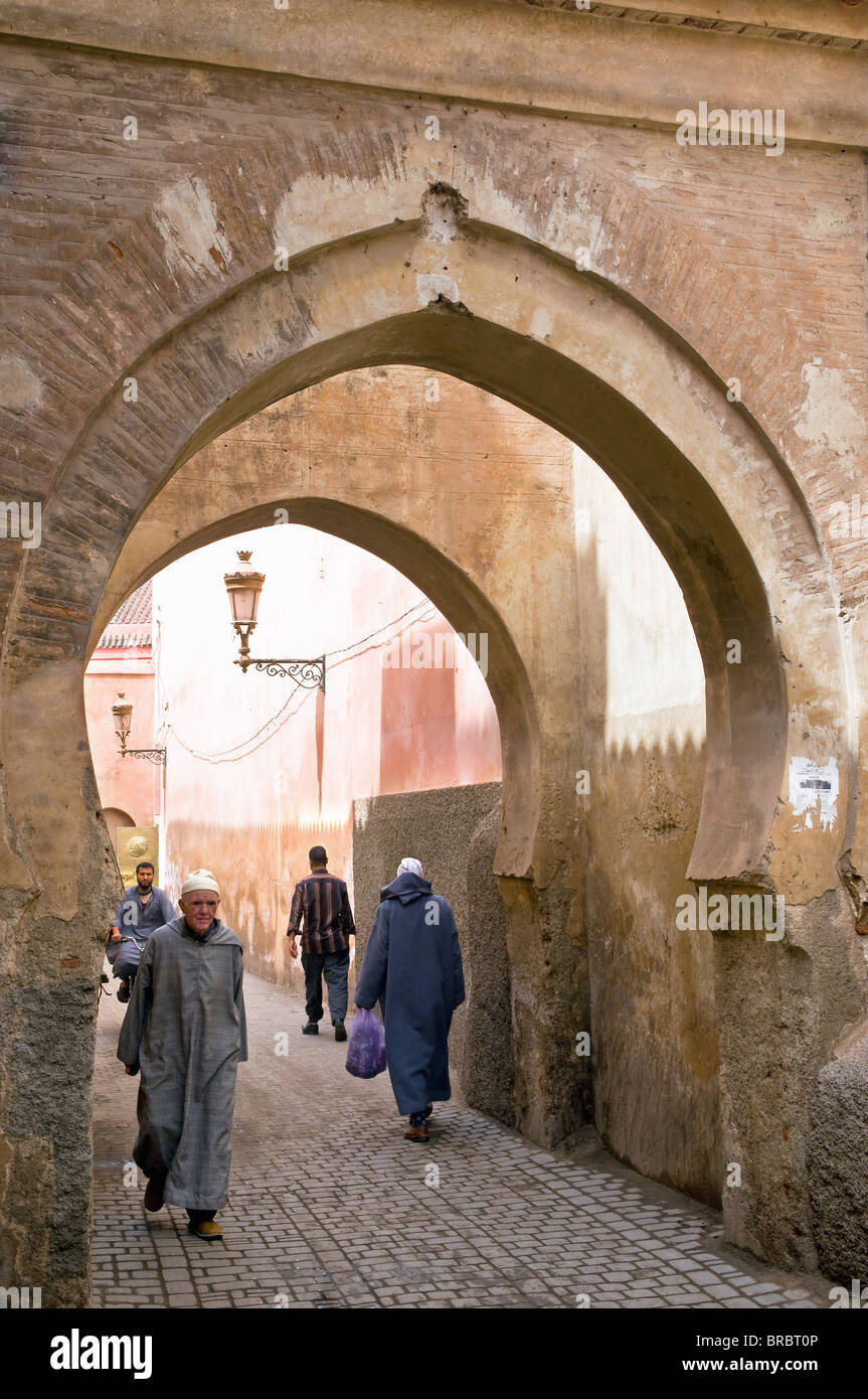 Street in the Souk, Medina, UNESCO World Heritage Site, Marrakech ...