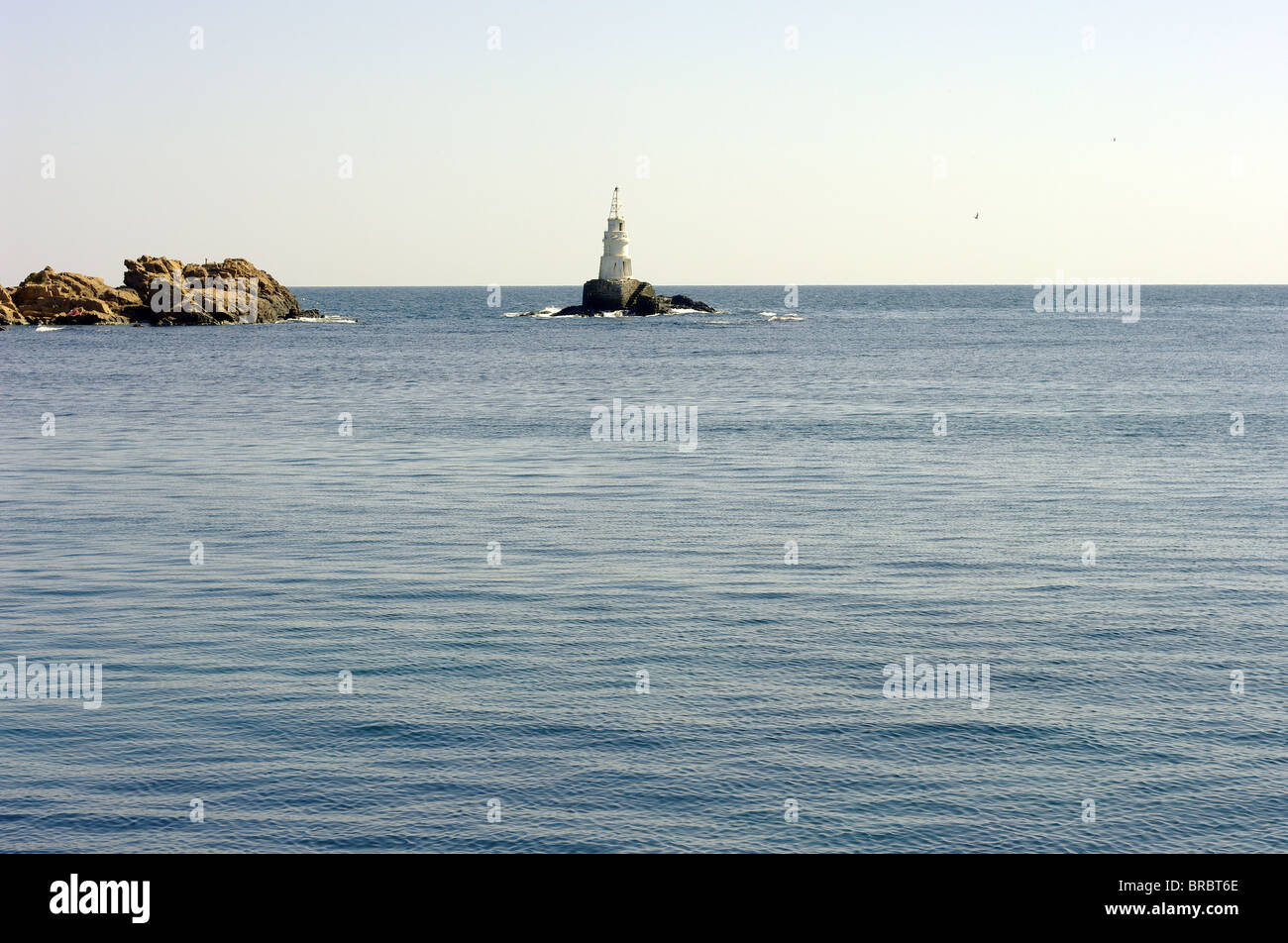 Lighthouse in Ahtopol - Bulgaria's southern Black Sea Stock Photo - Alamy
