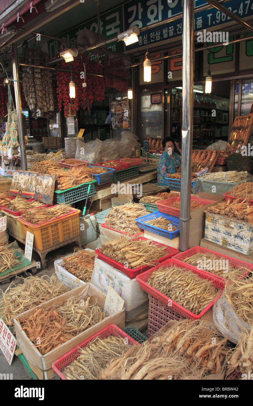 Ginseng, Gyeongdong Market, largest Asian medicine market in Korea ...