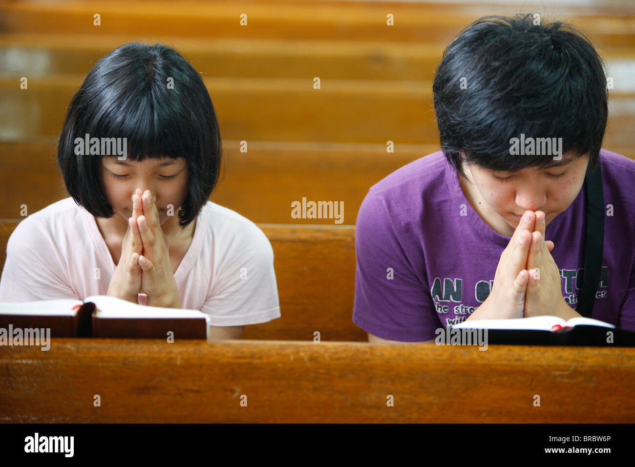 Prayer in a Presbyterian church, Seoul, South Korea Stock Photo - Alamy