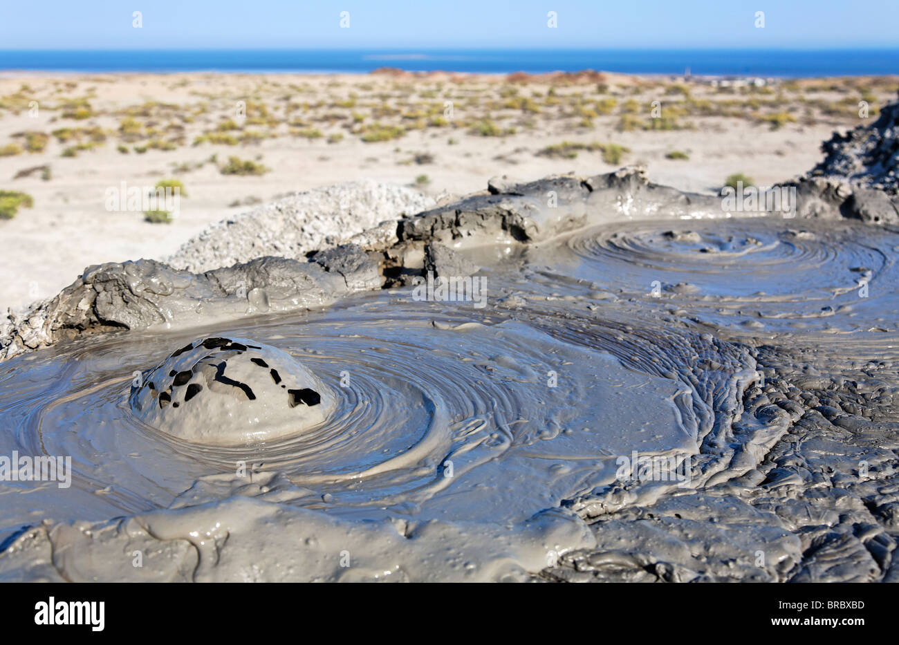 Mud erupting from mud volcano hi-res stock photography and images - Alamy