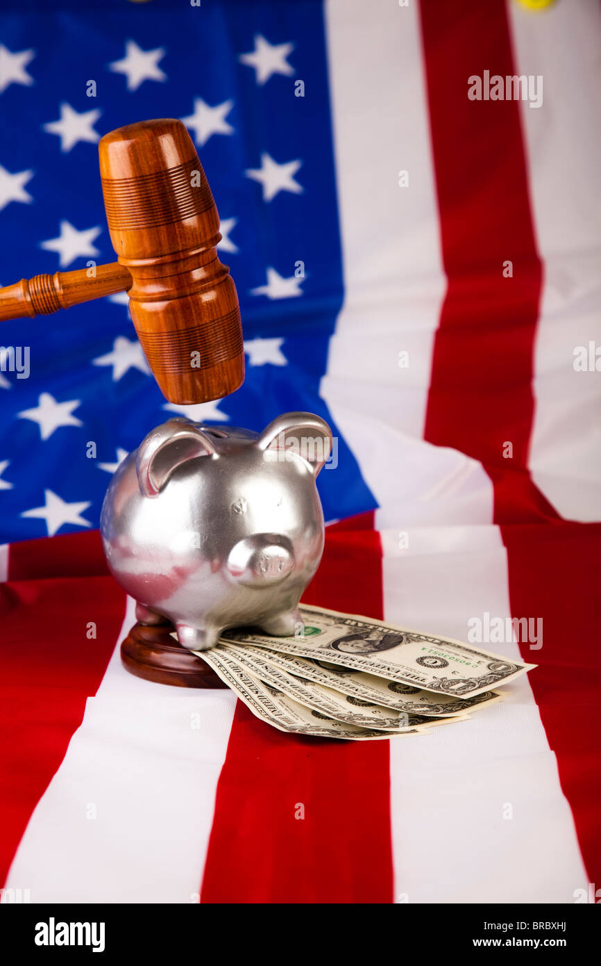 Gavel In Action Stock Photo - Alamy