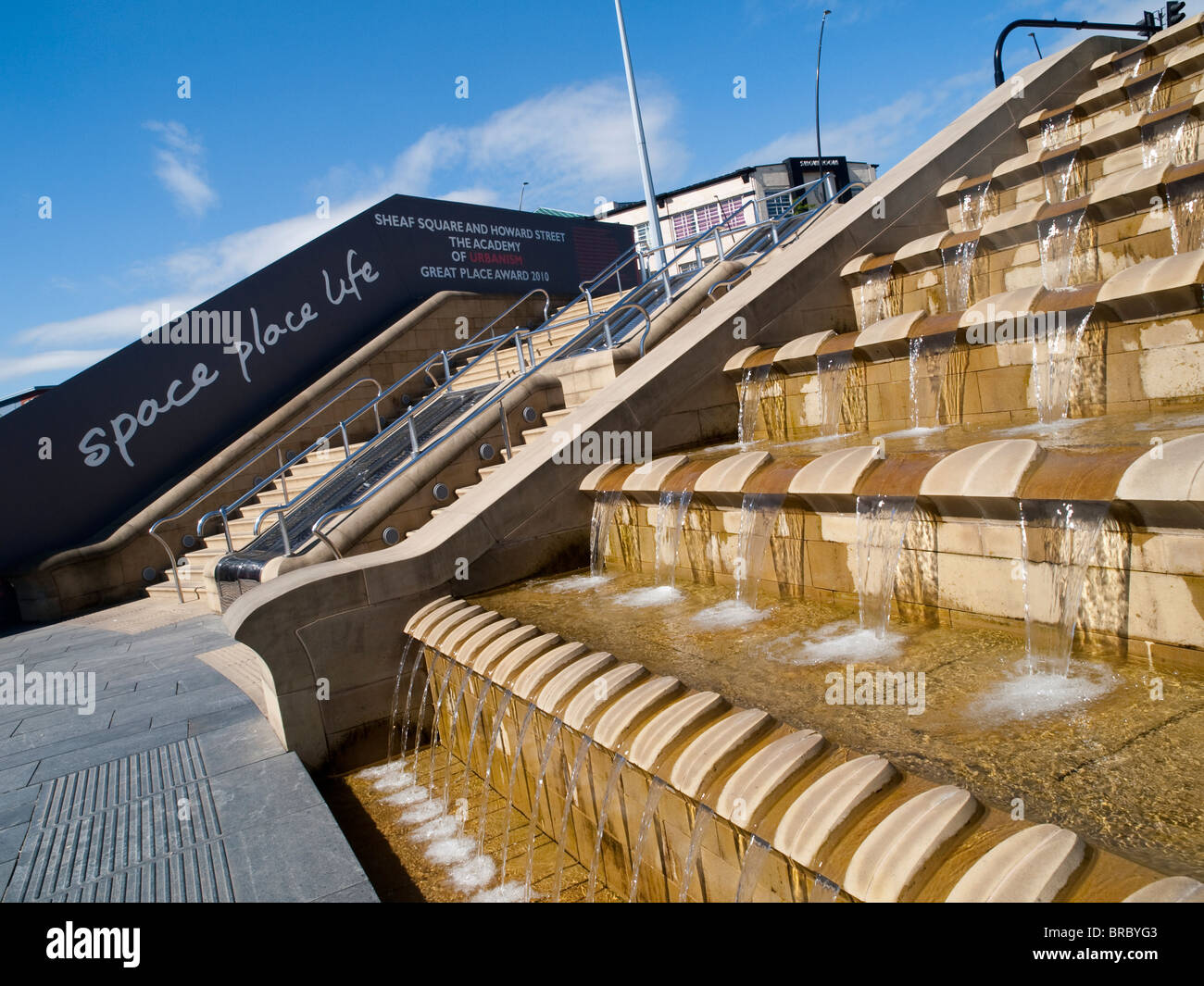 Sheaf Square in Sheffield City Centre, South Yorkshire England UK Stock ...