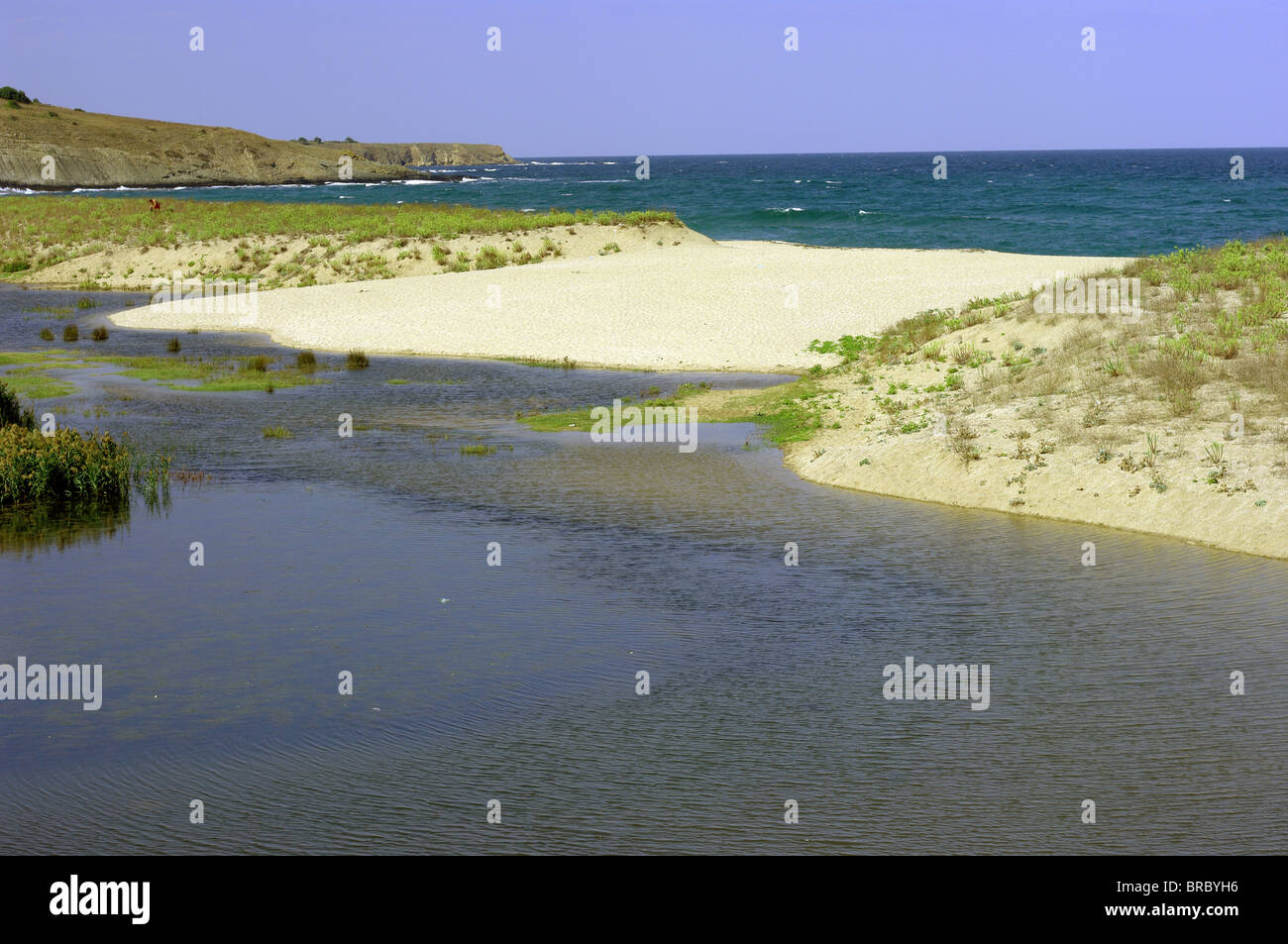 Veleka estuary in Sinemorets Bulgaria Europe Stock Photo - Alamy