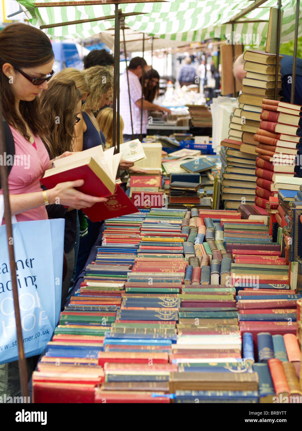 Book stall, Portobello Road, London, Engalnd, UK Stock Photo - Alamy