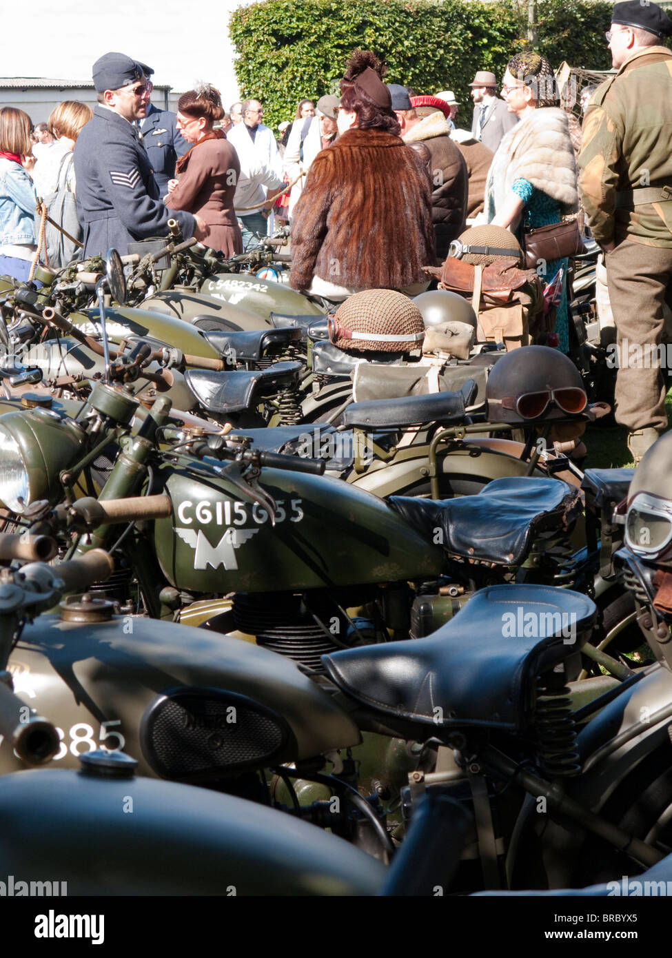 Classic motorcycles at Goodwood Revival, England UK Stock Photo - Alamy