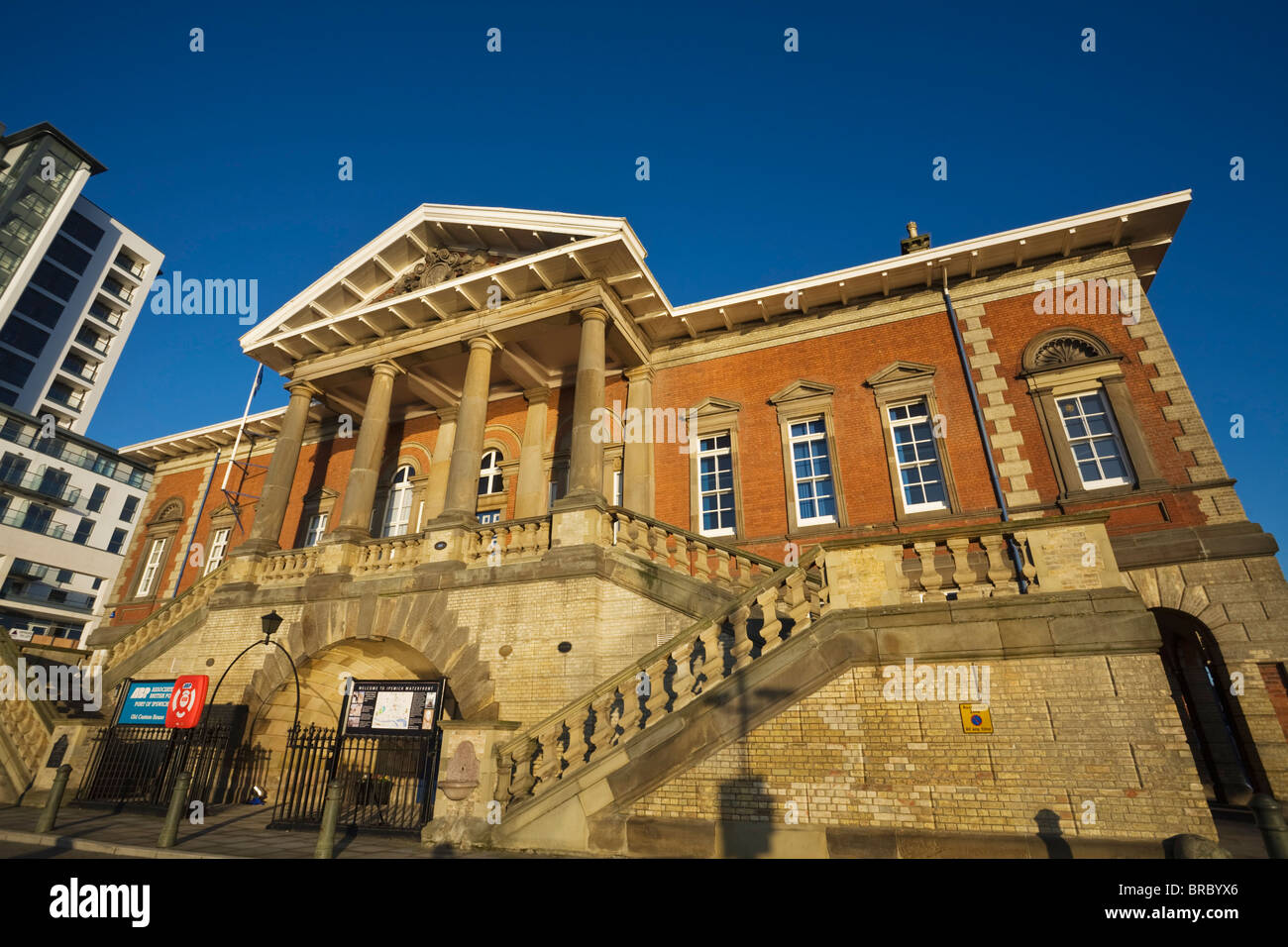 Old Customs House, Neptune Quay, Ipswich, Suffolk, England, UK Stock ...