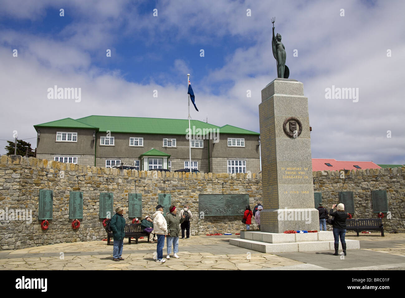 Liberation Monument (1982 War Memorial) in Port Stanley, Falkland ...
