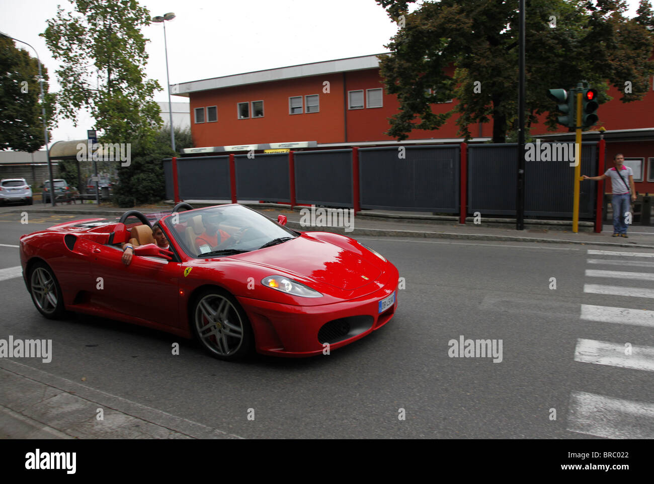 RED FERRARI 430 SPIDER MARANELLO ITALY MARANELLO ITALY MARANELLO ITALY ...