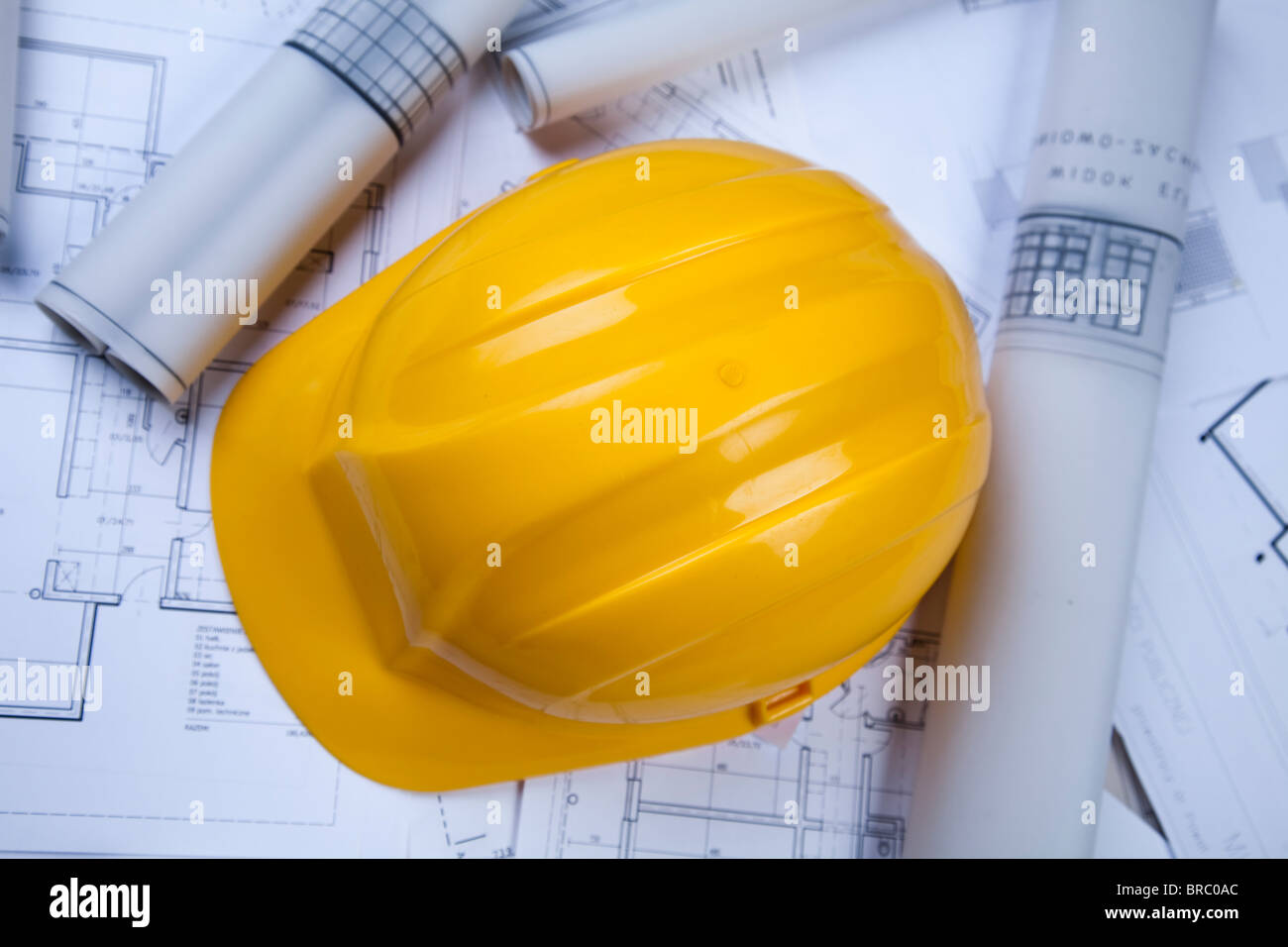 Architecture plan & Tools Stock Photo - Alamy