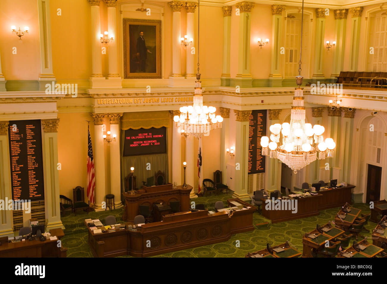 State Assembly in the State Capitol Building, Sacramento, California ...