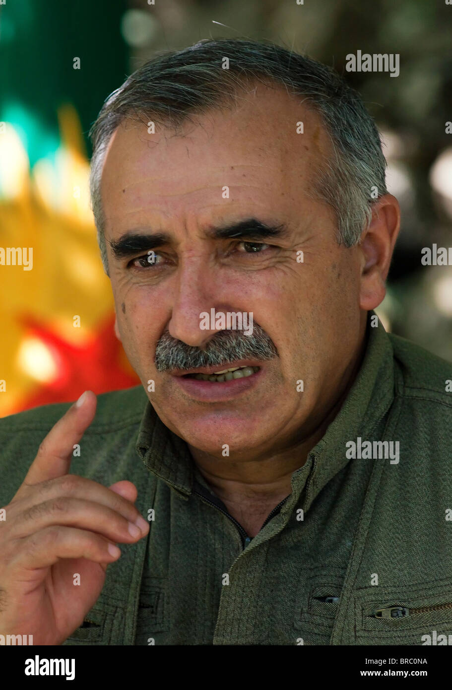Murat Karayilan also nicknamed Cemal the Kurdish guerrilla and current ...