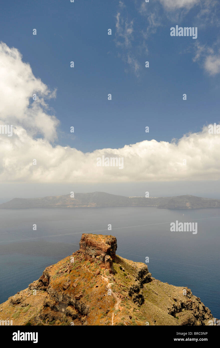 Strange rock formation on the Greek Island of Santorini Stock Photo - Alamy