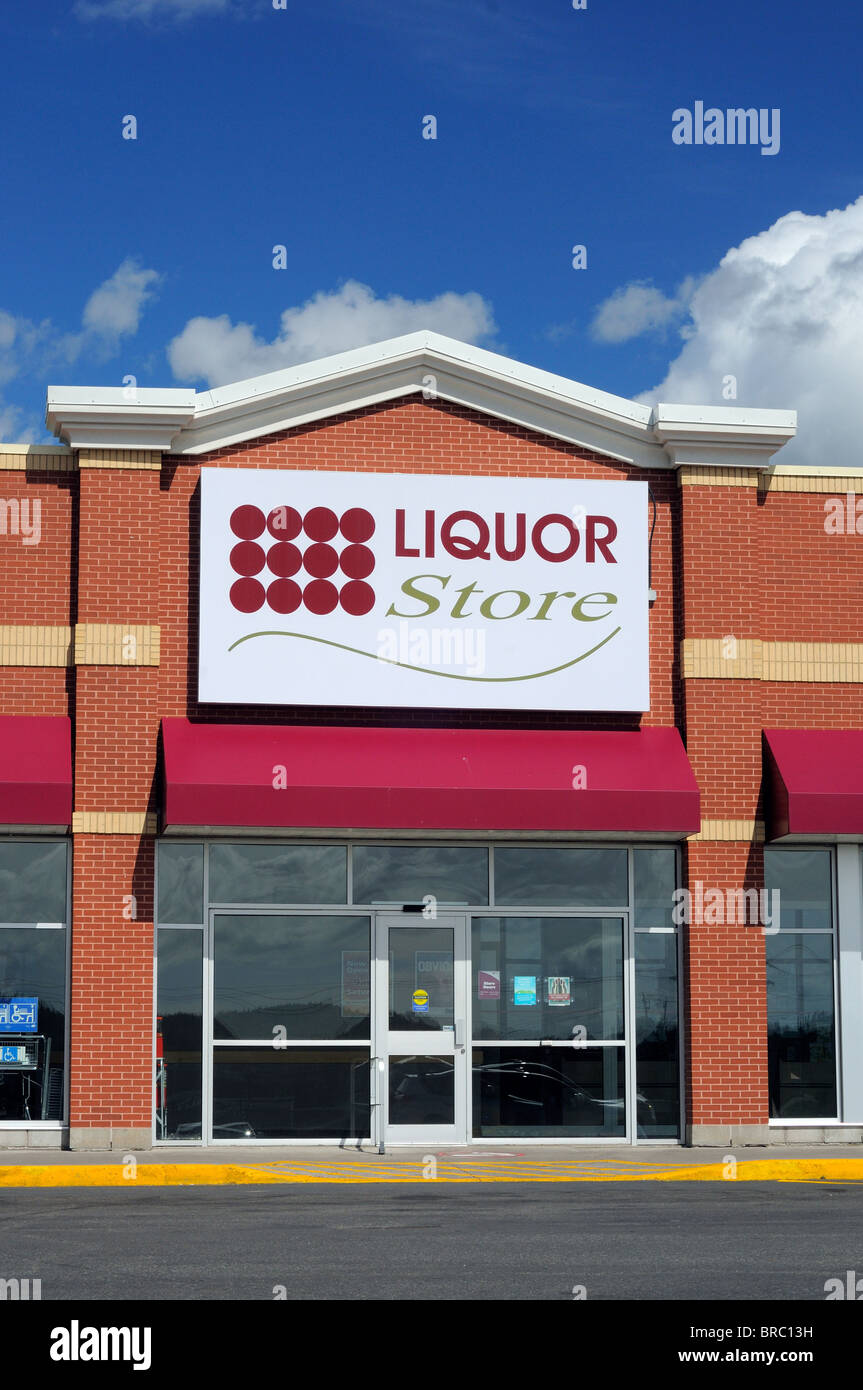Newfoundland And Labrador Liquor Corporation Store Stock Photo - Alamy
