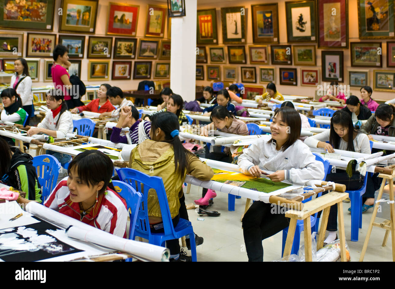 Government painting school, Hanoi, Vietnam, Indochina Stock Photo - Alamy