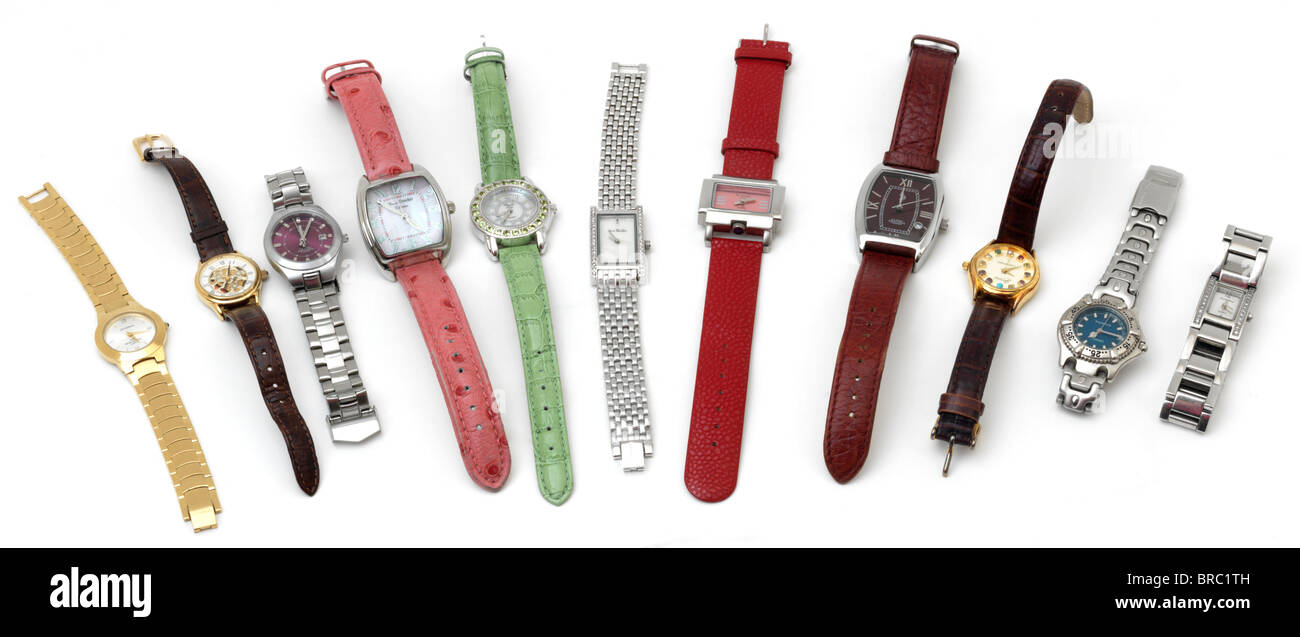 A Selection Of Watches Stock Photo - Alamy