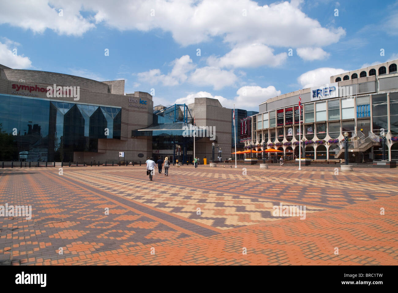 Centenary Square in Birmingham City Centre, West Midlands England UK ...