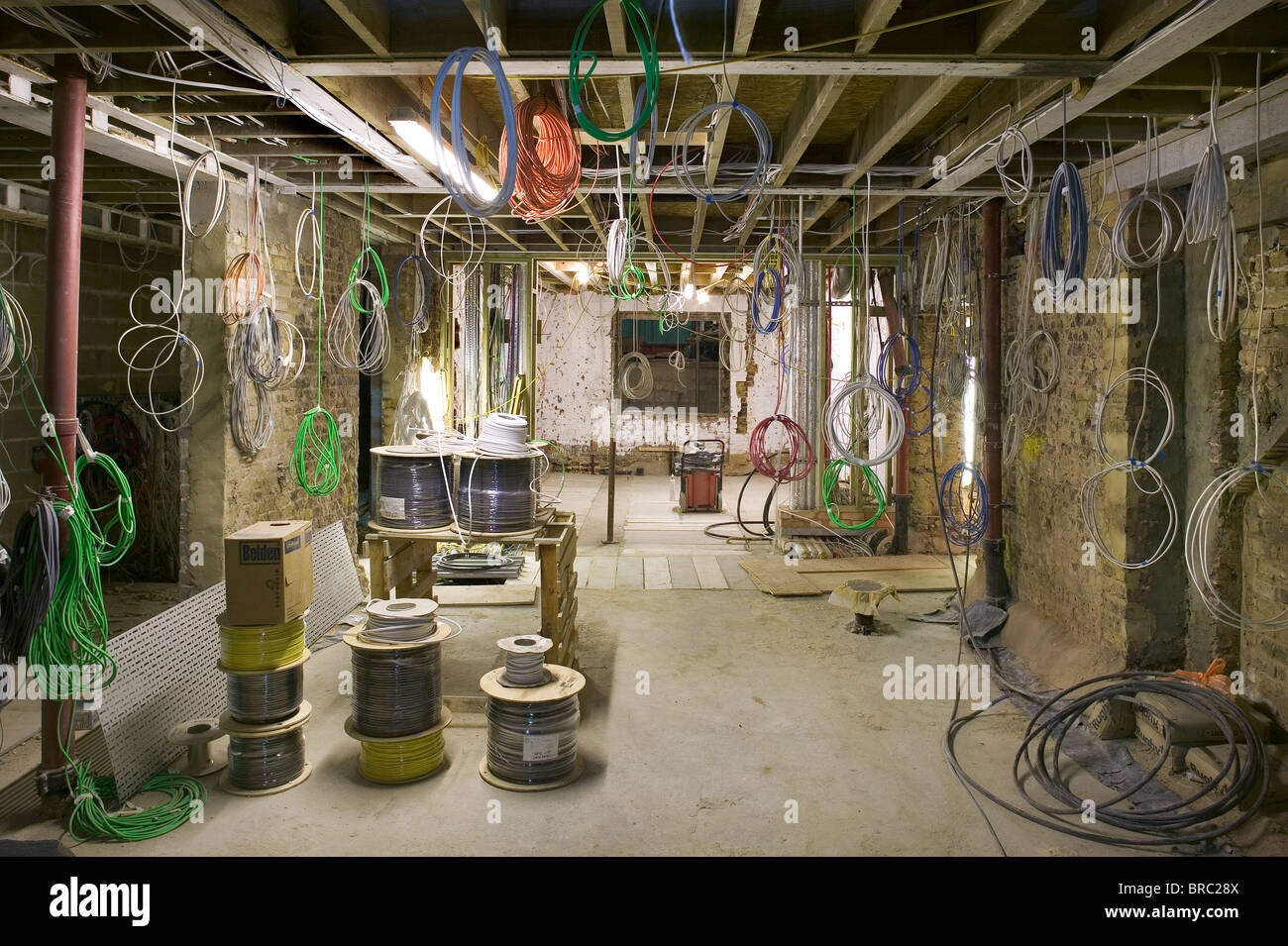 Work in progress on building site Stock Photo - Alamy