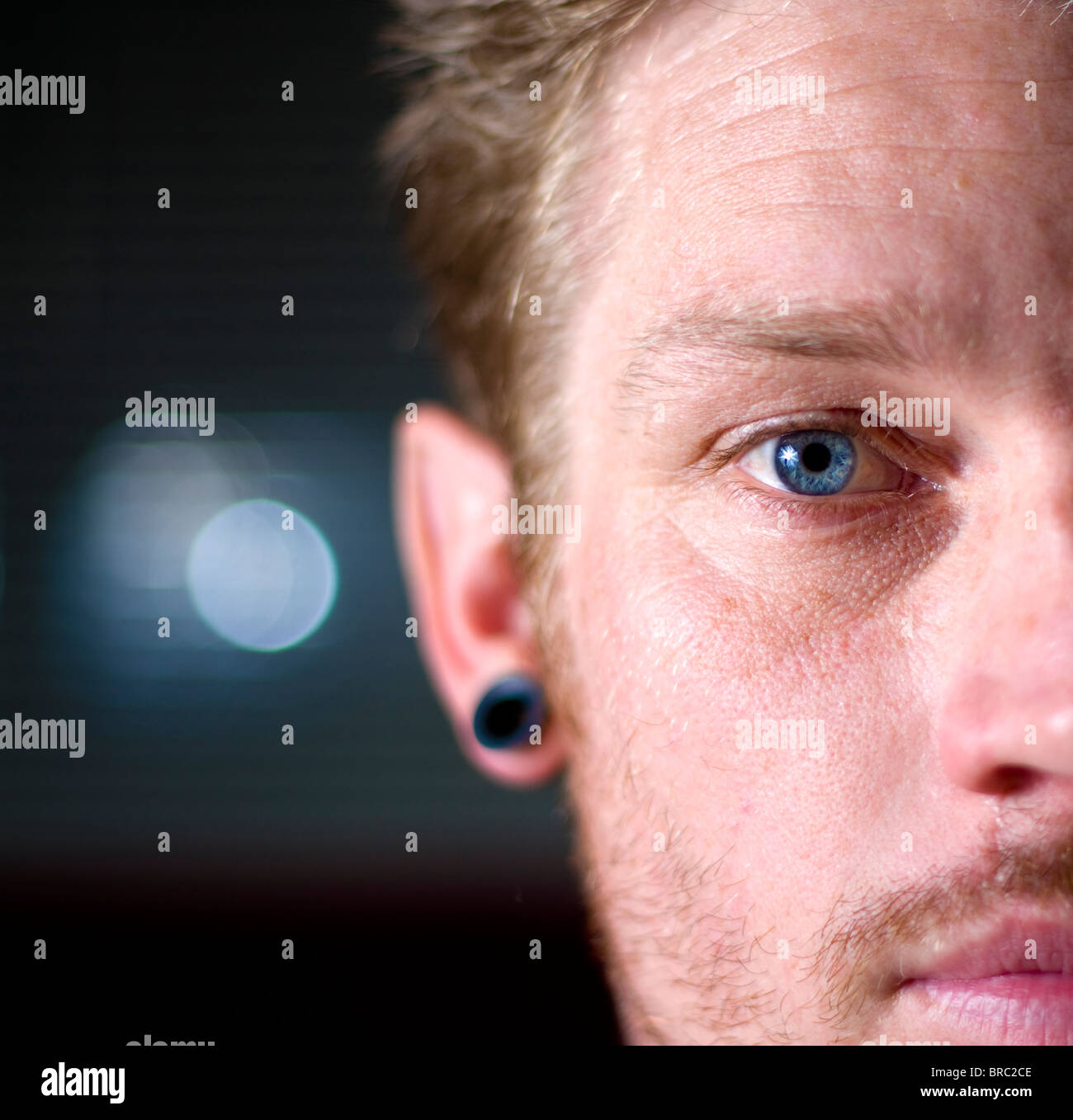 Portrait of man's eye Stock Photo - Alamy