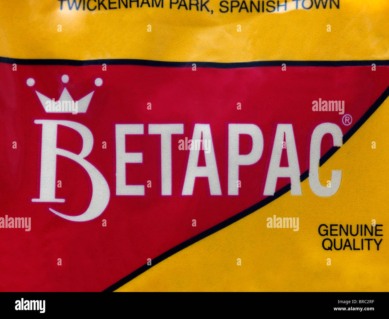 Betapac Logo On Curry Powder Caribbean Stock Photo - Alamy