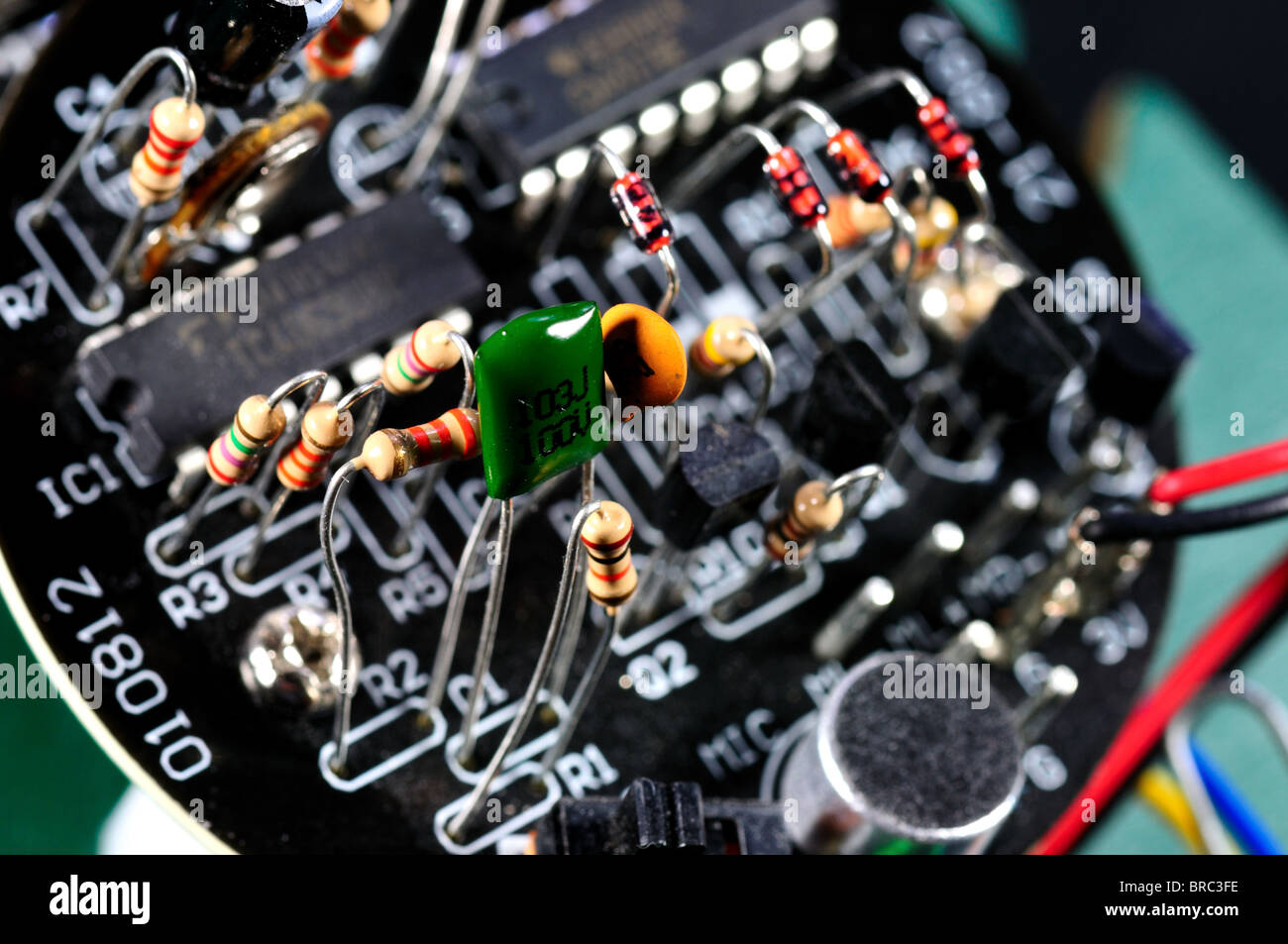 Closeup of an electronic circuit board Stock Photo - Alamy