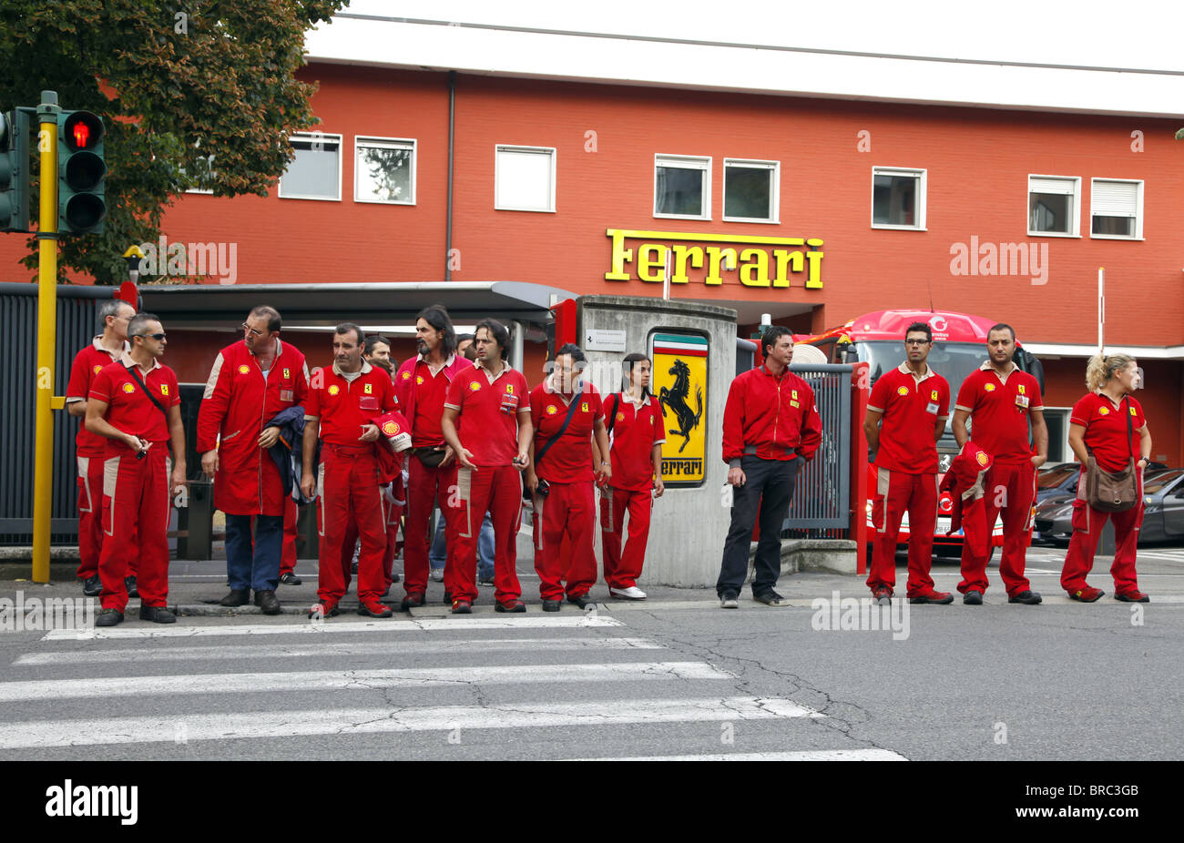 FERRARI WORKERS FACTORY ENTRANCE SIGN MARANELLO MARANELLO ITALY ...