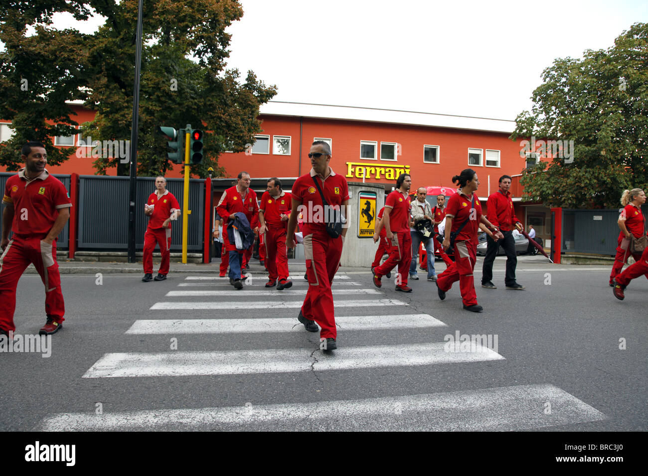 FERRARI WORKERS FACTORY ENTRANCE SIGN MARANELLO MARANELLO ITALY ...