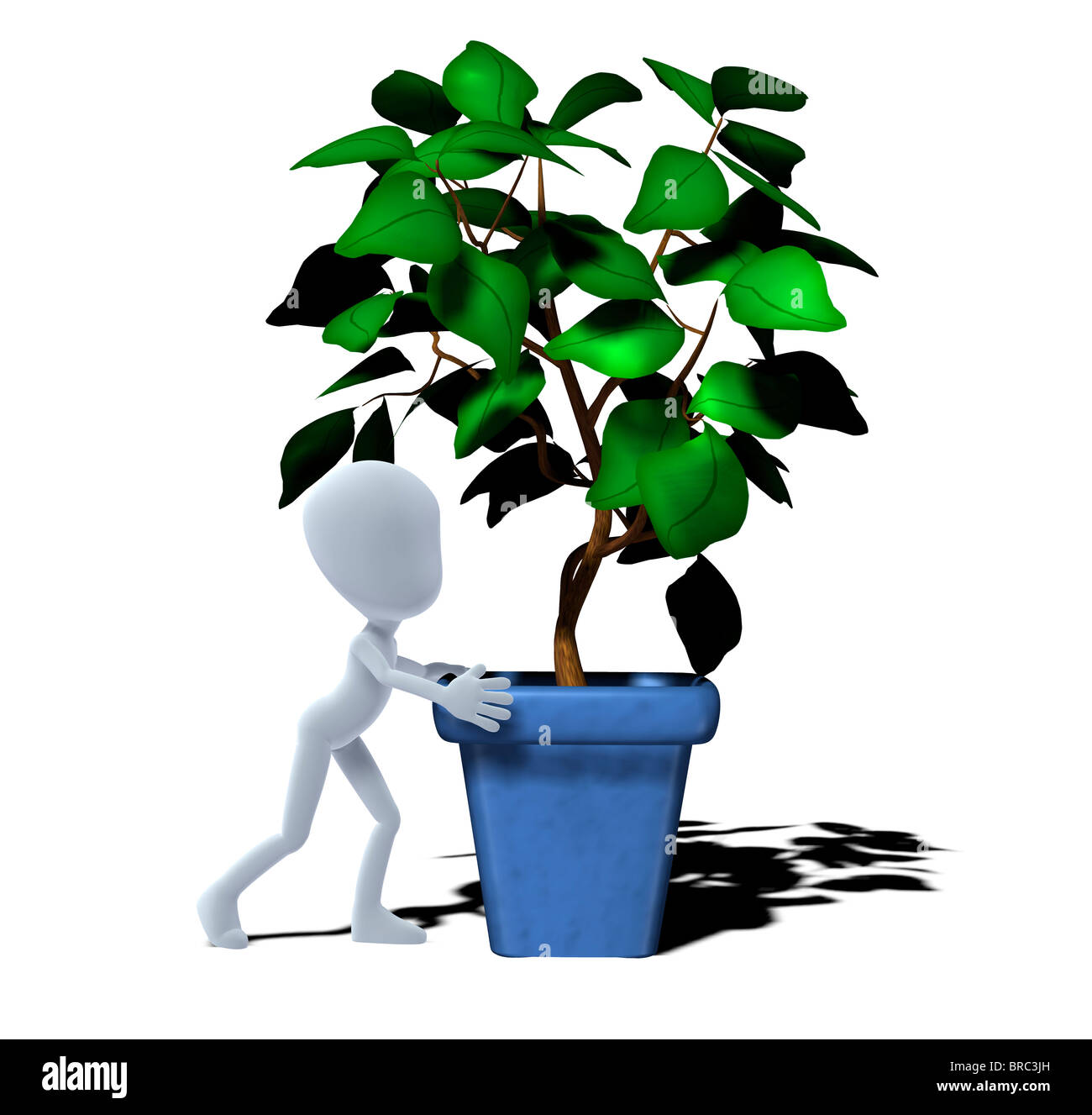 concept figure with plant Stock Photo - Alamy