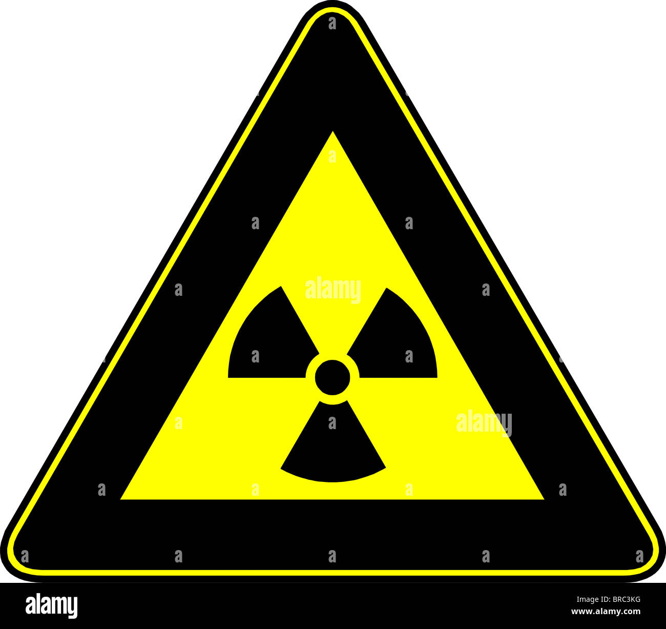 radioactive warning sign Stock Photo - Alamy