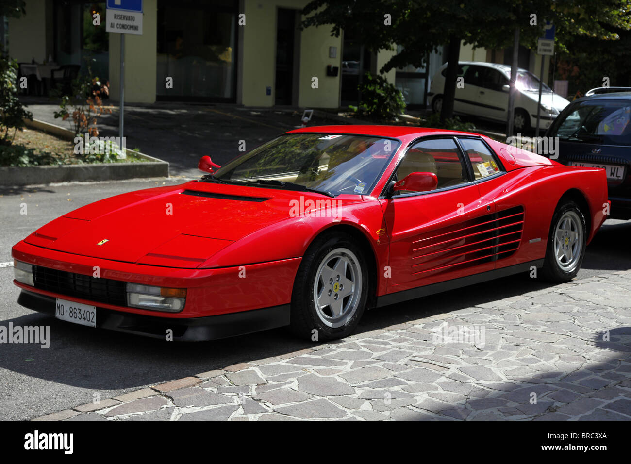 RED FERRARI 348 TB MARANELLO ITALY MARANELLO ITALY MARANELLO ITALY 07 ...
